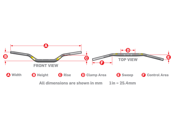 Pro Taper Se Schoolboy High Sort 22mm - agm.no